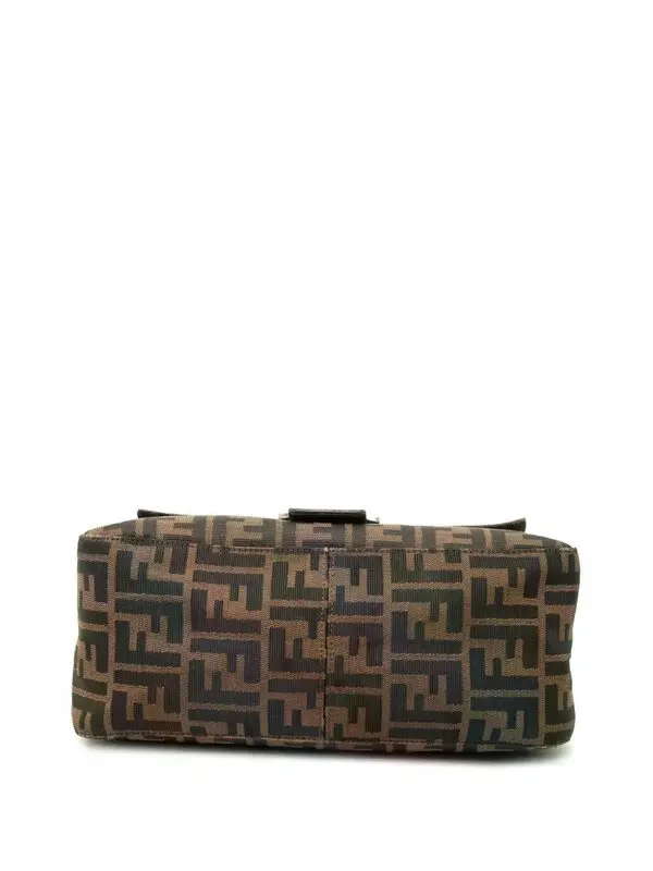 Fendi 2000-2010 Zucca Canvas Mamma Forever Shoulder Bag