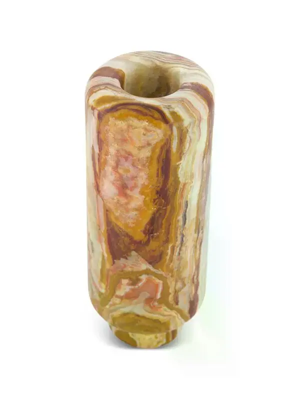ZACONI Sculptural Onyx Vase