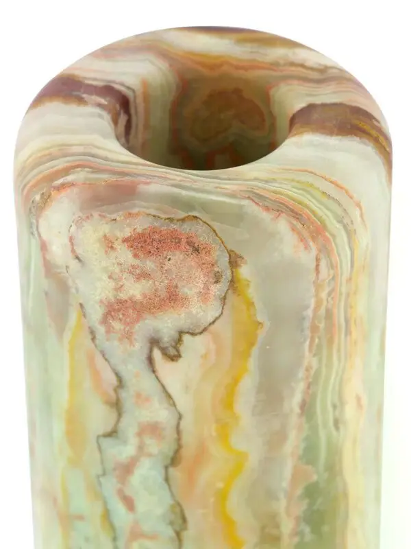 ZACONI Sculptural Onyx Vase