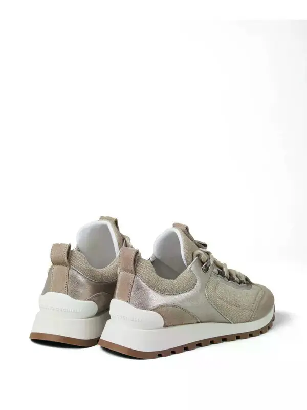 Brunello Cucinelli Panelled Lace-up Sneakers