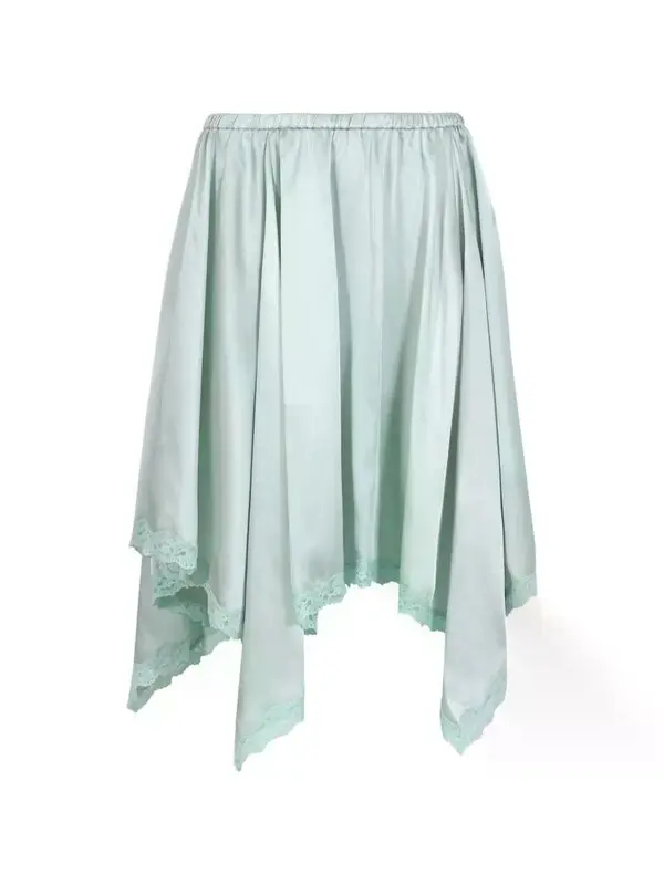 Sandy Liang Sophie Lace-trimmed Midi Skirt