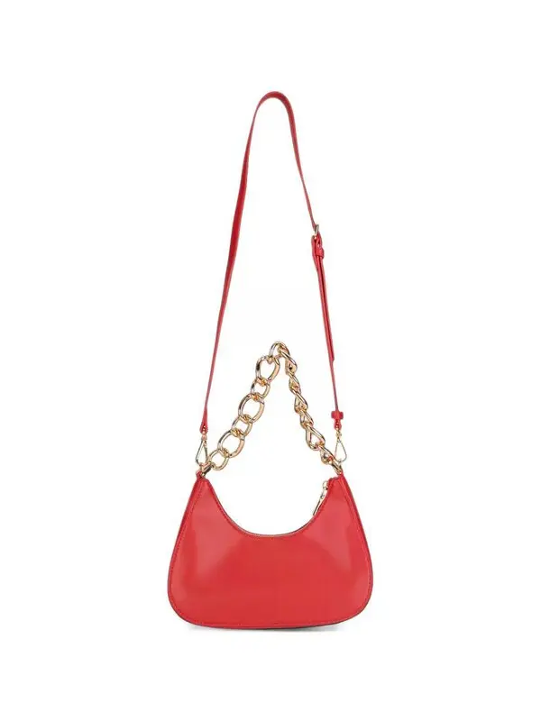 Moschino Chain-link Heart-charm Shoulder Bag