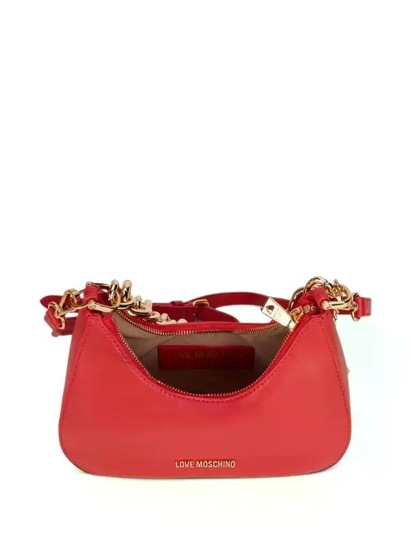 Moschino Chain-link Heart-charm Shoulder Bag