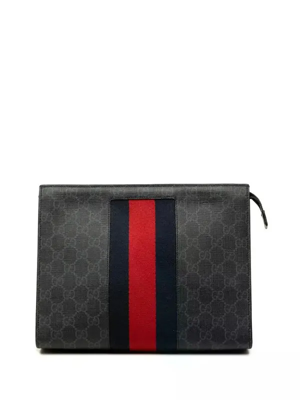 Gucci 2000-2015 Gg Supreme Web Clutch Bag