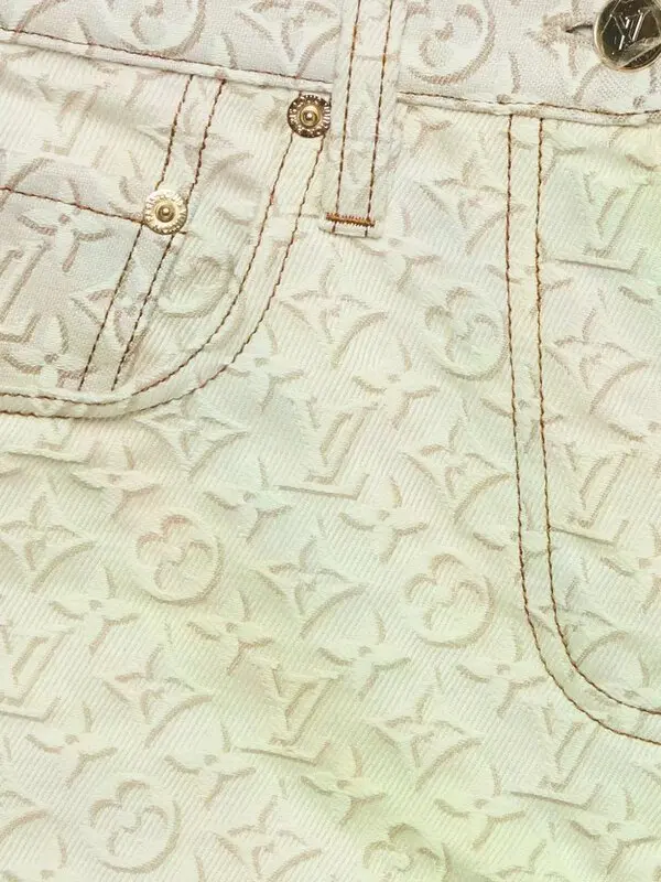 LOUIS VUITTON Monogram Flared Jeans