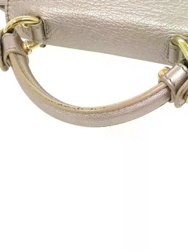 FERRAGAMO 2000-2026 Leather Gancini Satchel