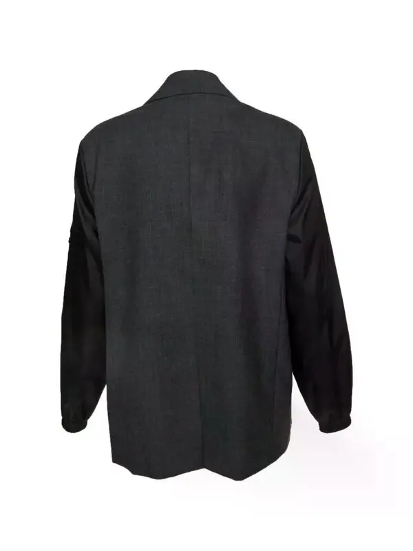 Prada Embellished Triangle Logo Plaque Jacket