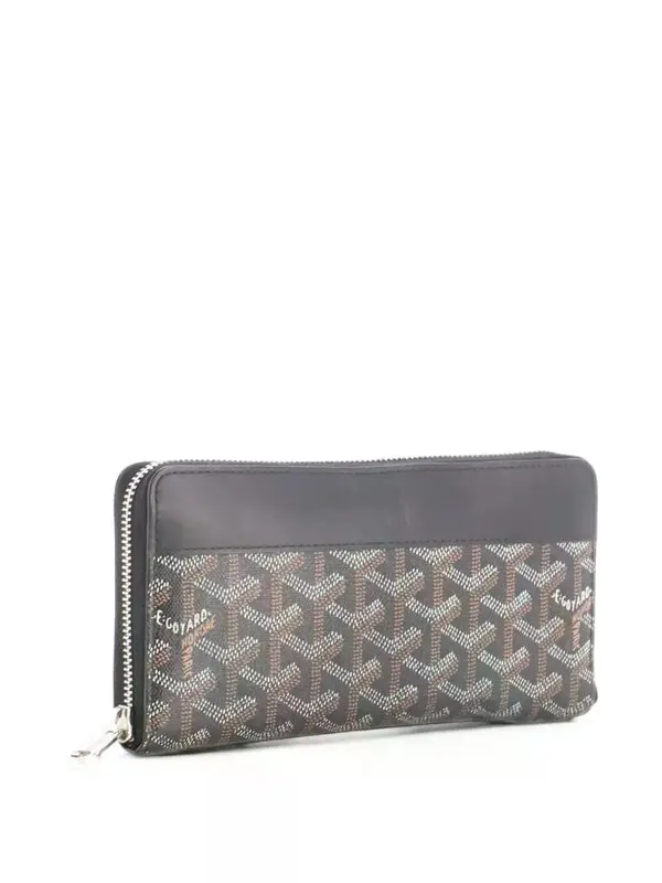 Goyard Matignon Zip Wallet Coated Canvas With Leather Small Wallets