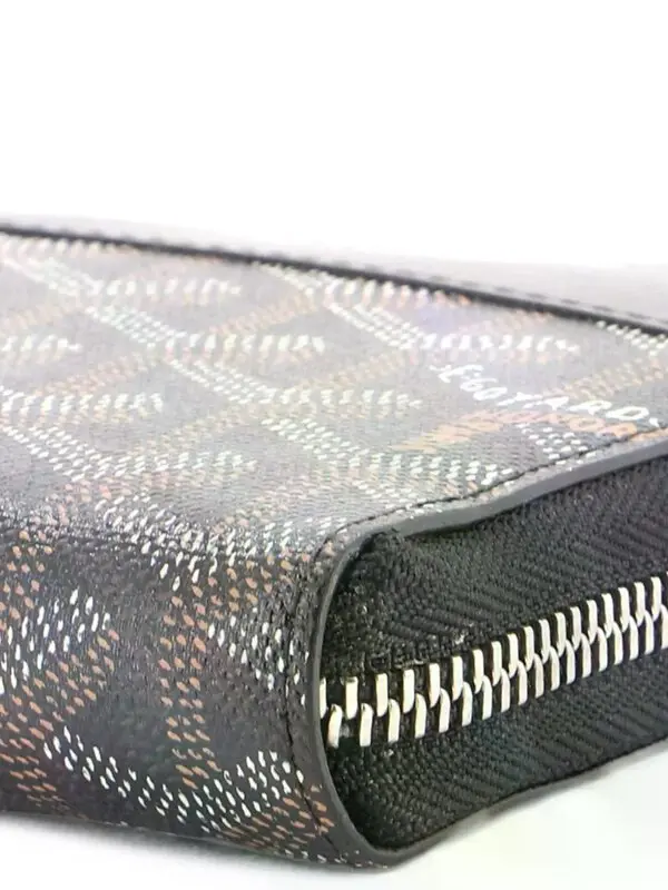 Goyard Matignon Zip Wallet Coated Canvas With Leather Small Wallets