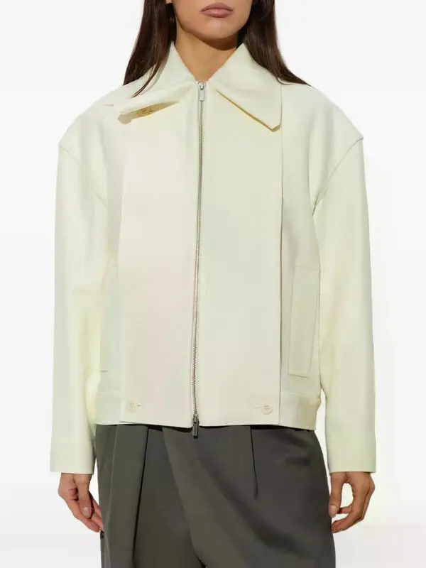 Issey Miyake Shell Zip-up Panelled Jacket