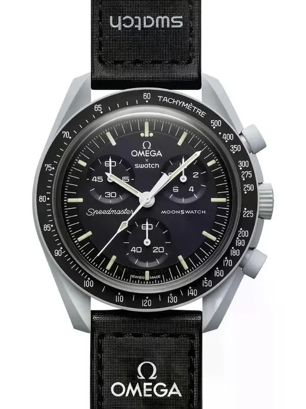 SWATCH X Omega Bioceramic Moon Mission To The Moon 42mm Watch - Black