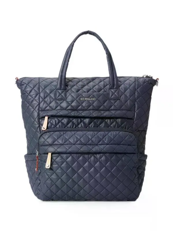 Mz Wallace Metro Utility Quilted Backpack - Blue