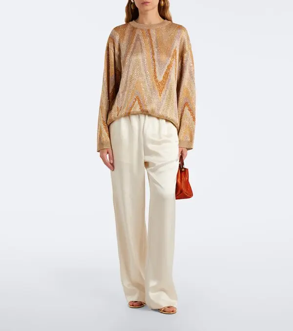 Missoni Zigzag Sequined Lame Sweater