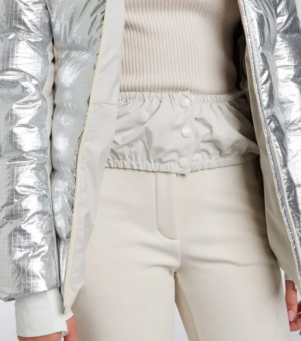 YVES SALOMON Belted Shearling-trimmed Ski Jacket