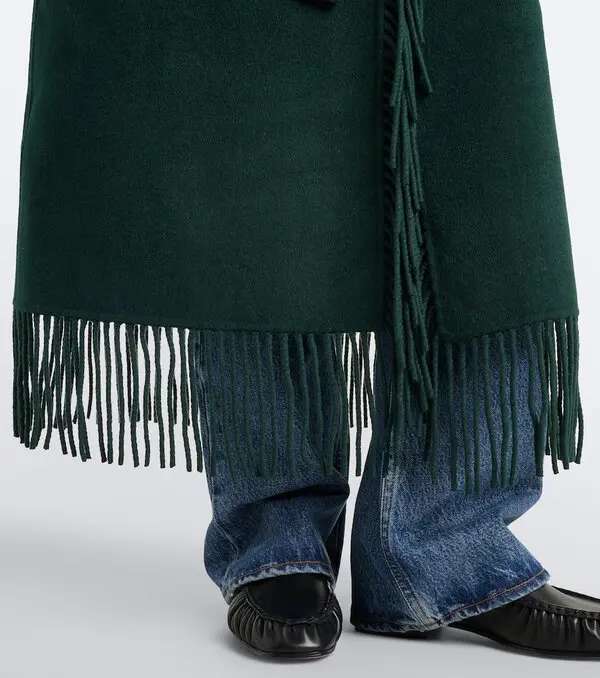 Simkhai Carrie Fringed Wrap Coat