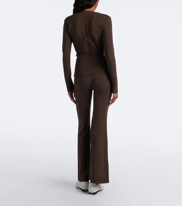 NORBA Foldover Flared Leggings