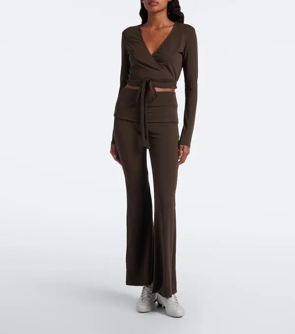 NORBA Foldover Flared Leggings