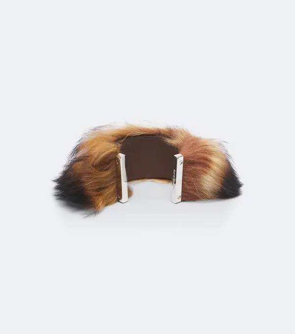Acne Studios Shearling Cuff Bracelet