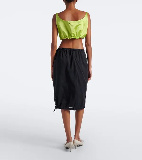 Prada Embellished Midi Skirt