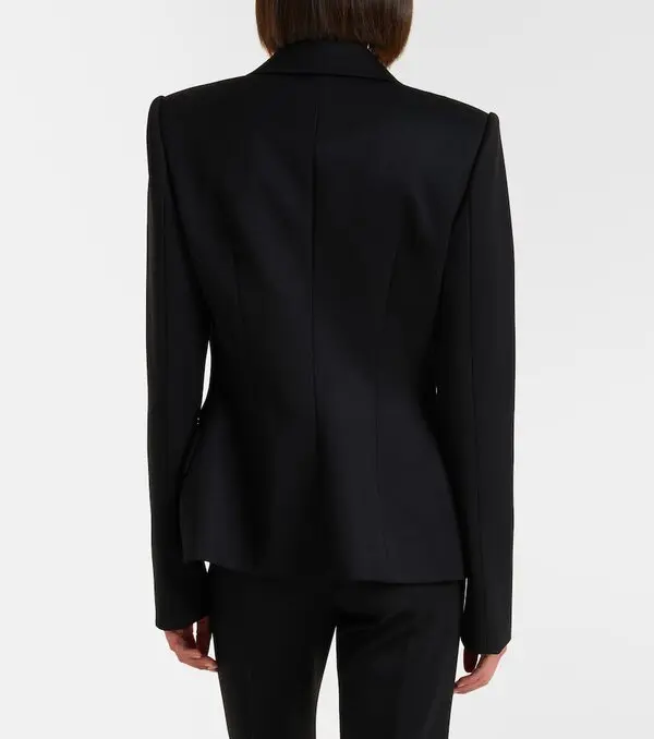 Alexander McQueen Beaded Embroidered Wool Blazer