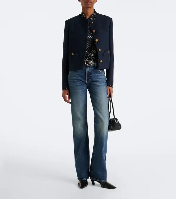 NILI LOTAN Roxane Faded Bootcut Jeans