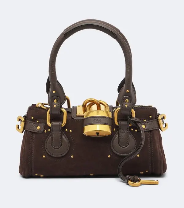Chloé Paddington Small Suede Shoulder Bag