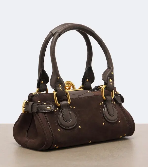Chloé Paddington Small Suede Shoulder Bag