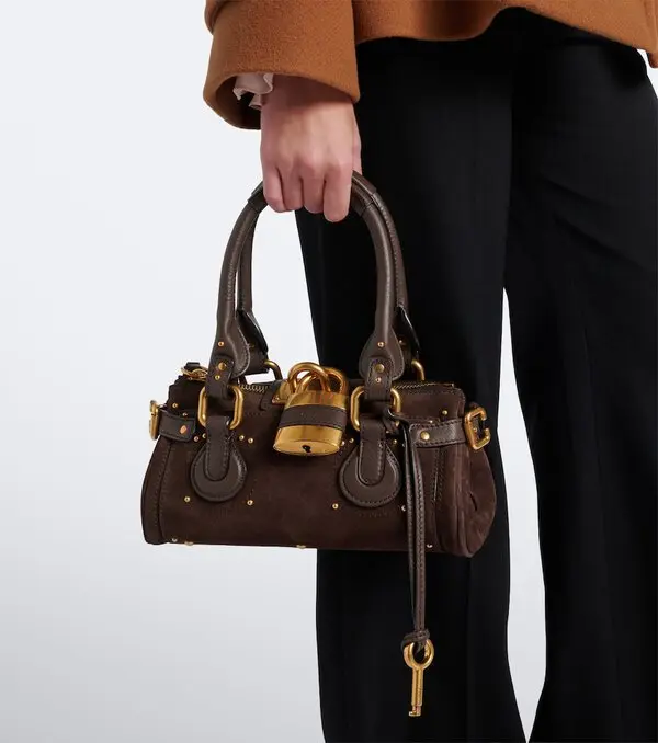 Chloé Paddington Small Suede Shoulder Bag