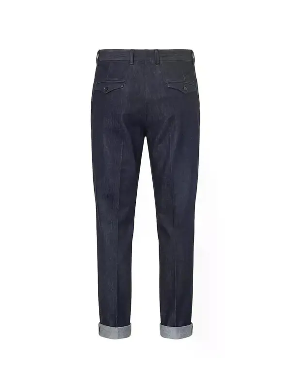 MASON'S Pleated Turn-up Chinos