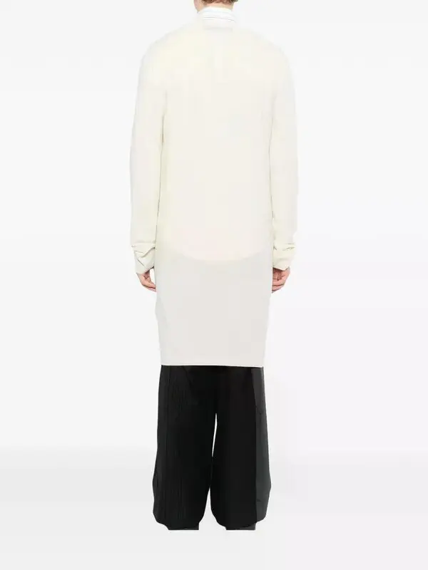Comme Des Garçons Longline Button-up Sweater