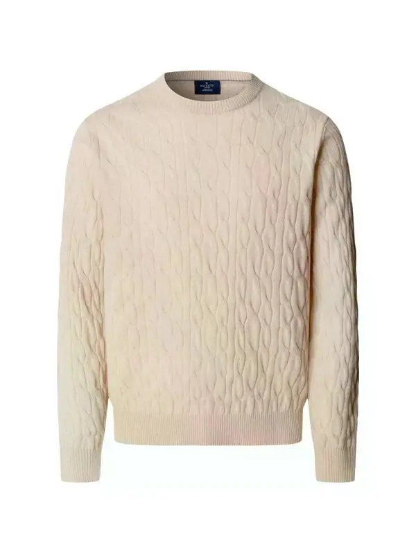 HACKETT  Cable-knit Crew-neck Sweater