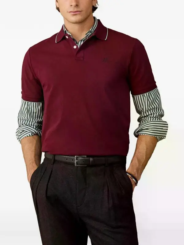 HACKETT  Logo-embroidered Short-sleeve Polo Shirt