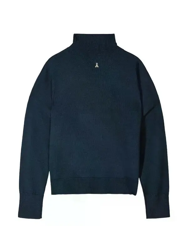 Patrizia Pepe Logo-plaque Roll-neck Sweater