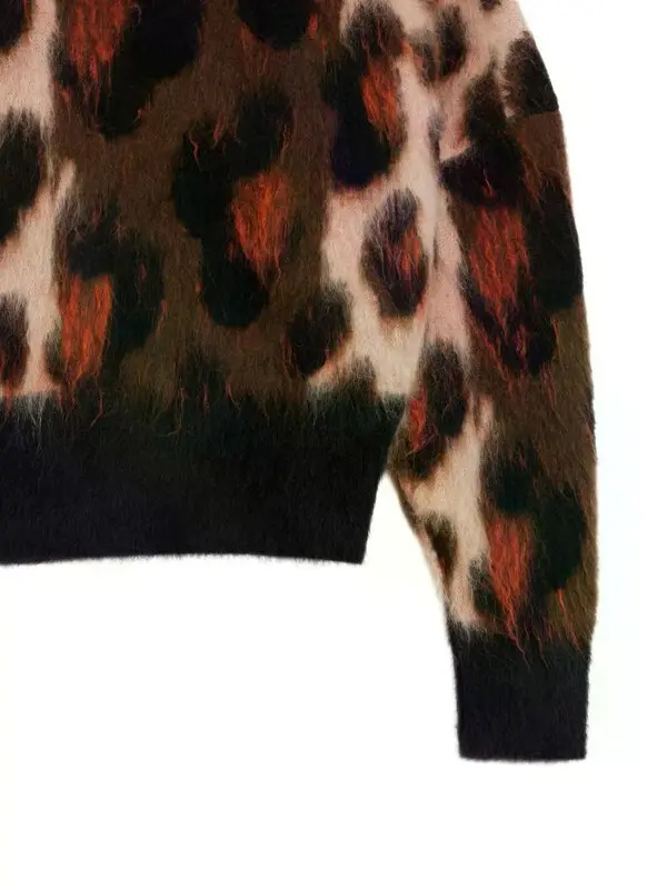 Givenchy Blouson In Brushed Leopard Jacquard