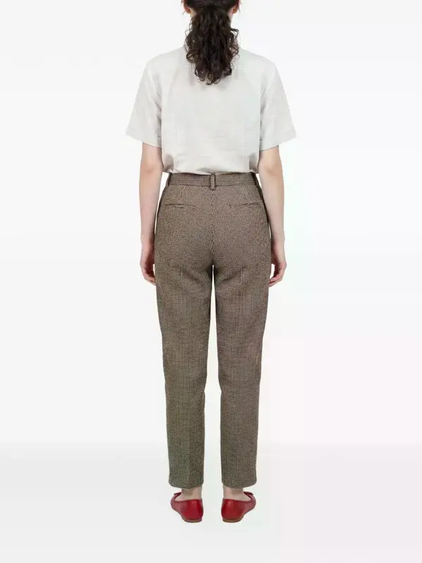 Brunello Cucinelli Houndstooth-pattern Tailored Trousers