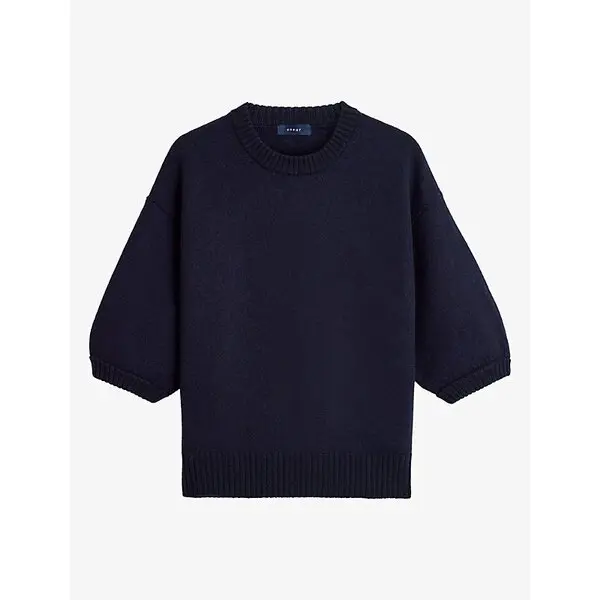 Soeur Lise Short-sleeve Merino-wool Jumper