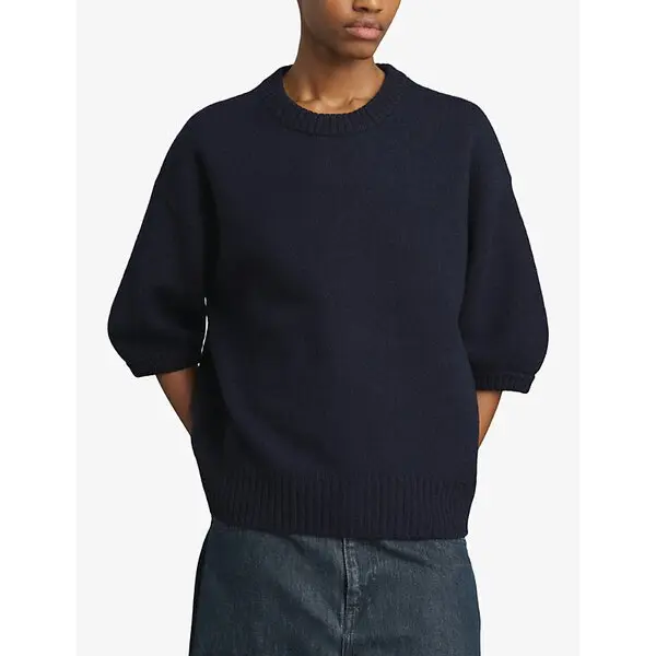 Soeur Lise Short-sleeve Merino-wool Jumper