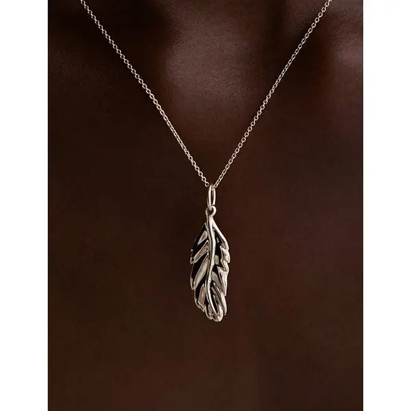 Monica Vinader Feather Sterling- Pendant