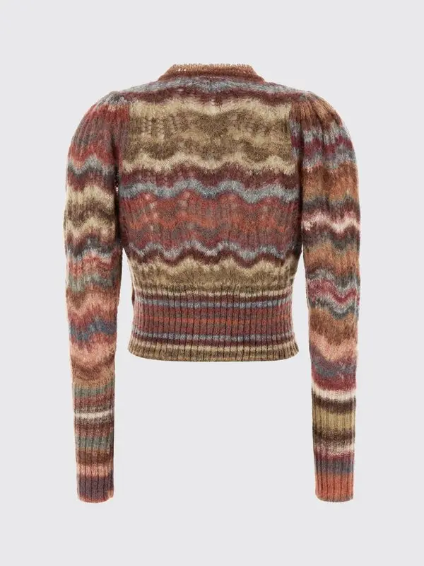 VIVIENNE WESTWOOD Cropped Mohair-blend Cardigan With Zig-zag Pattern