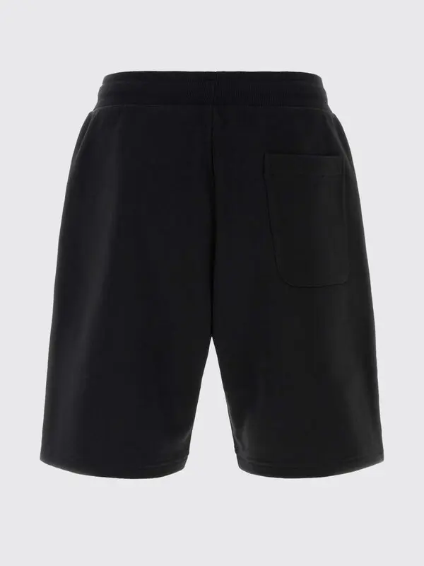 AMI Paris Knee-length Jersey Jogging Shorts With Drawstring Waist - Black