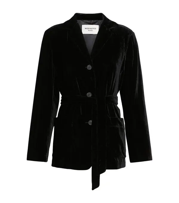 Max Mara Velvet Jacket - Black