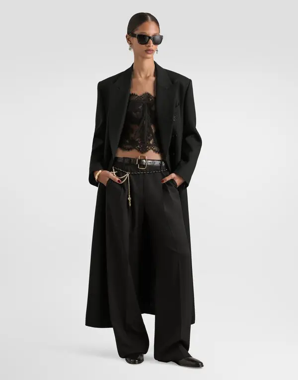 Dolce & Gabbana Wool Gabardine Coat Collection