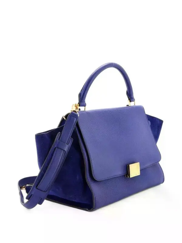 Celine Trapeze Bag Leather Small Satchel