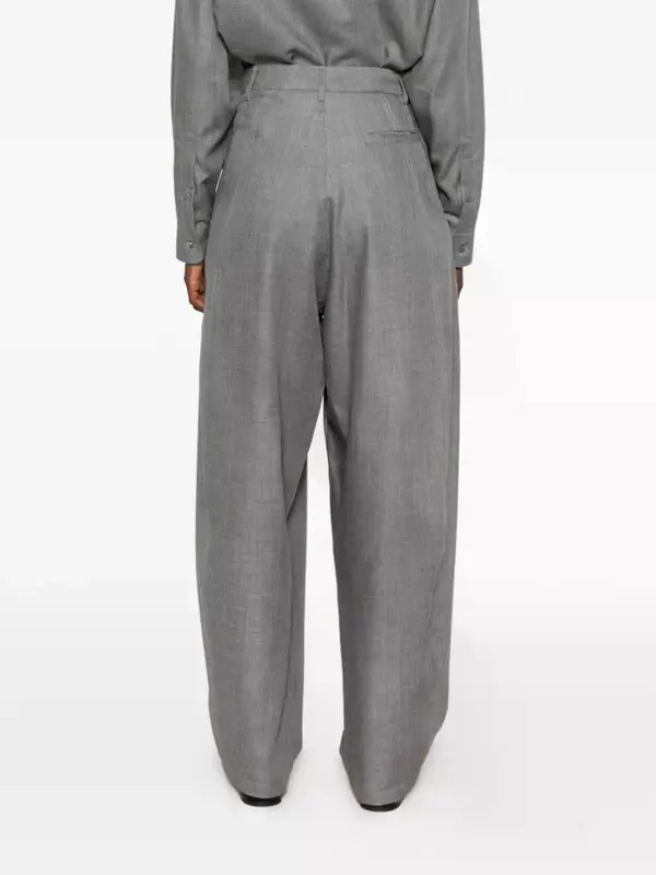 DARKPARK Phebe Pleated Wide-leg Tailored Trousers