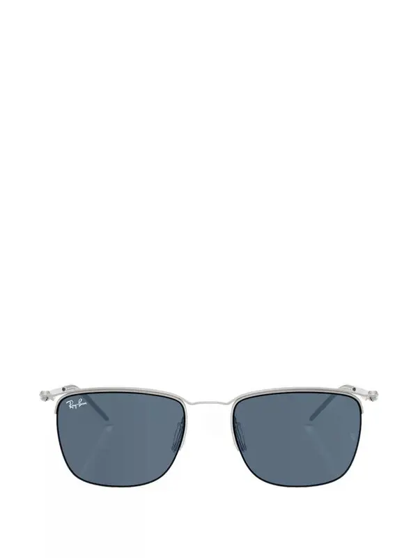 Ray-ban Semi-rim Square-frame Sunglasses - Silver