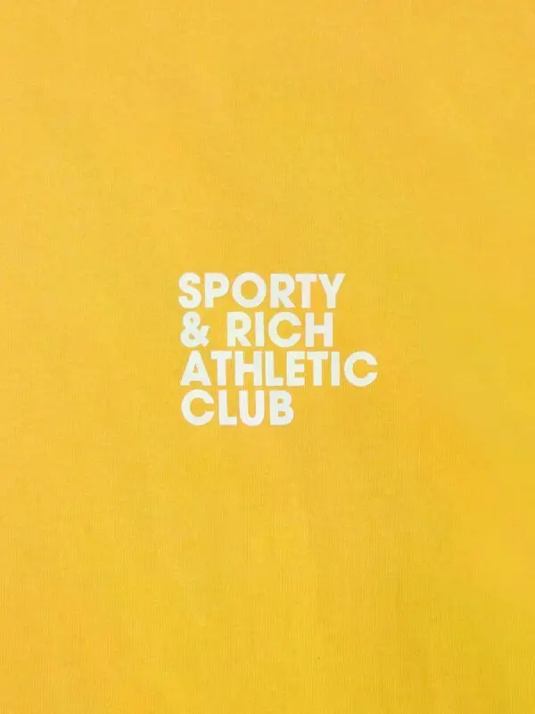 Sporty & Rich Logo-print Cropped T-shirt
