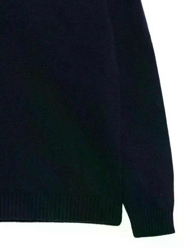 CENERE GB Crew-neck Ribbed-trim Sweater