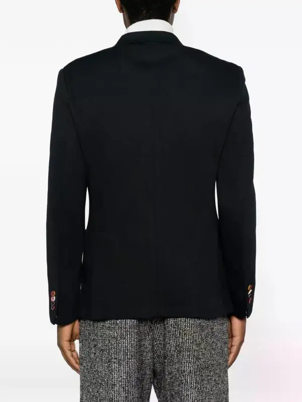 MANUEL RITZ Double-breasted Piquè Blazer