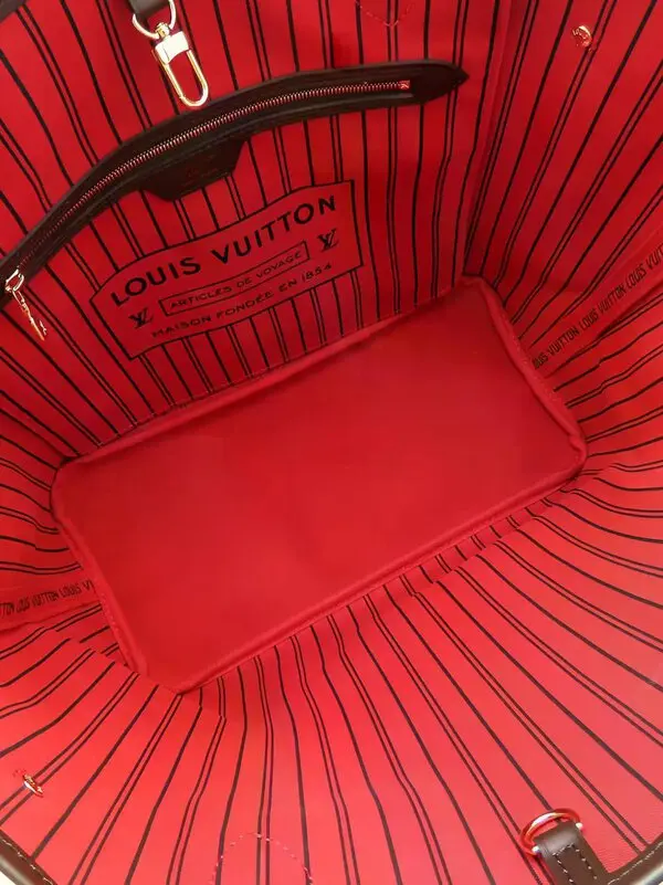LOUIS VUITTON 2021-2026 Damier Ebene Neverfull Mm Tote Bag
