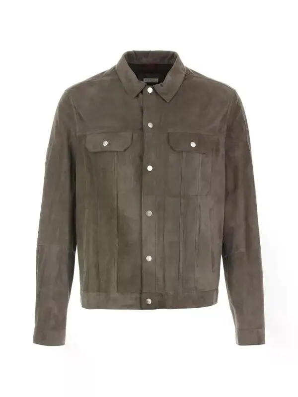 Brunello Cucinelli Suede Shirt Jacket